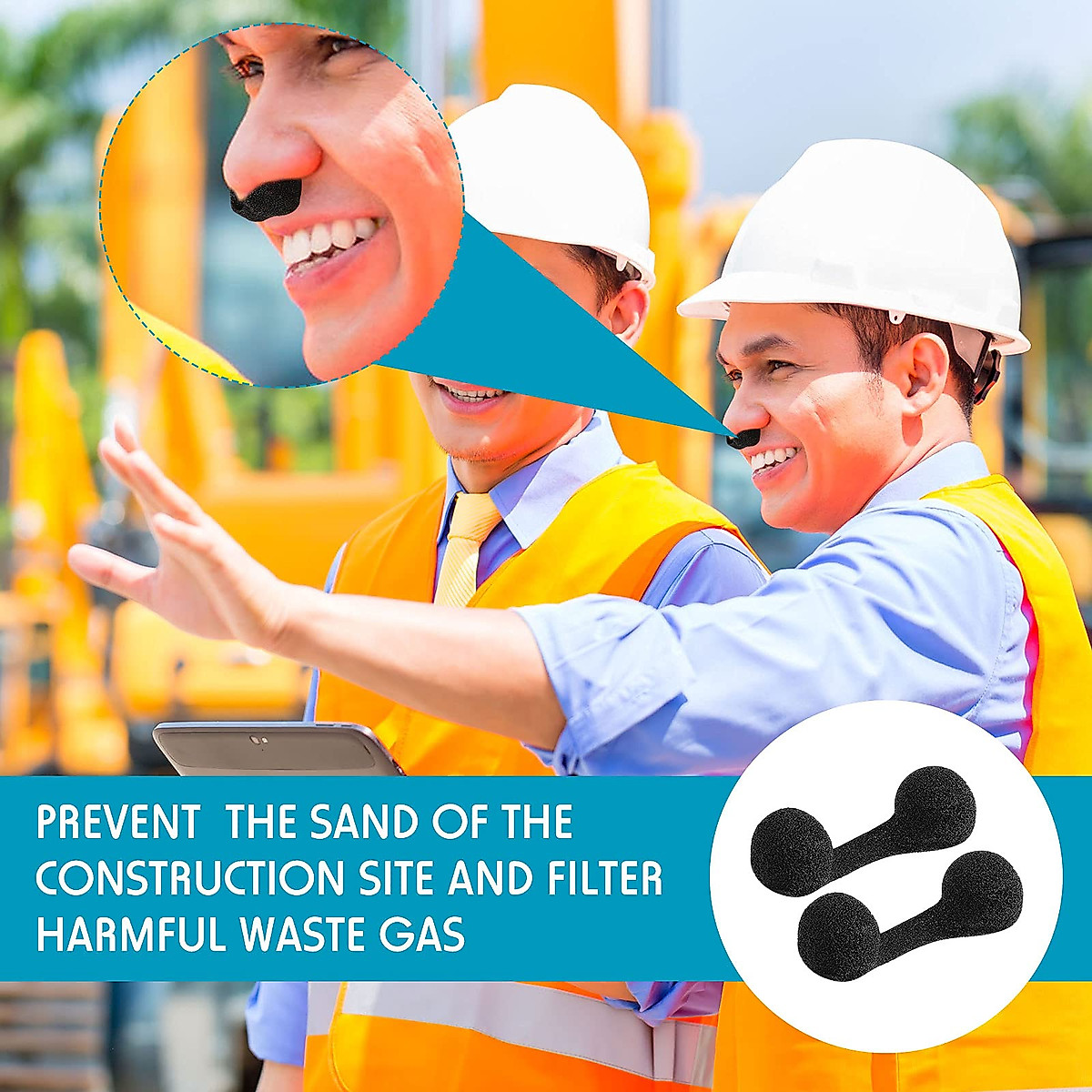 30 Pieces Disposable Nose Filters Spray Tanning With Softness Sponge Nose Filter for Sunless Nosebleed Airbrush Tanning