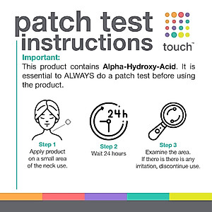 TOUCH Glycolic Acid Lotion for Keratosis Pilaris - KP Lotion Moisturizer - Glycolic Acid Body Lotion for AHA BHA Rough & Bumpy Skin- Keratosis Pilaris Exfoliating Lotion Gets Rid Of Redness - 8 Fl Oz