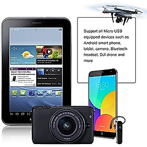 CableCreation Short Micro USB to Micro USB OTG Cable 8inch, Micro USB Male to Micro USB Male Cable Works for DJI Spark Mavic, PS4, Owlet, Android Phone Tablet, DAC and More,20CM