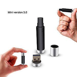 Promotion Union USB3.0 Flash Drive 32GB Perfume Function 2 in 1 USB3.0 Disk with Fancy Gift Boxes Packaging (32GB, Black)