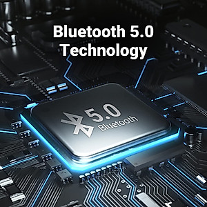 233621 Pearl Wireless Bluetooth 5.0 Sports Earbuds with Mic, 24H Playtime IPX4 Waterproof Earbuds ​Touch Control Headset with Wireless Charging Bass Stereo, Sweatproof for Running,Workout,Gym