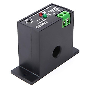 Sensing Switch,Flameproof Adjustable AC Current Sensing Switch 0.2~30A Self-Powered Sensing Switch,for Automatic Industrial Control Equipment (Normally Open)