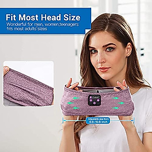 Perytong Sleep Headphones, Bluetooth Sports Headband Headphones with Ultra-Thin HD Stereo Speakers Perfect for Sleeping,Workout,Jogging,Yoga,Insomnia, Air Travel, Meditation