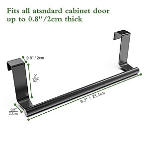 Towel Rack for Cabinet, Strong Steel Kitchen Over Cabinet Towel Bar Rack