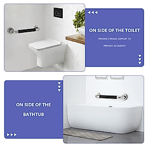 Misounda Shower Garb Bars,12 inches Grab Bars for Bathtubs Showers,Stainless Steel Bathroom Grab Bars,Toilet Handle,Bathtub Handle,Handicap Grab Bars,Shower Safety Grab Bar for Seniors Elderly Kids