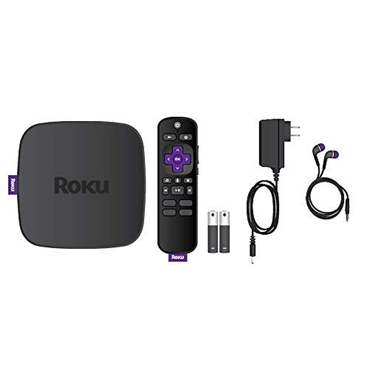 Roku Ultra LT 4K/HDR/HD Streaming Player with Enhanced Voice Remote, Ethernet, MicroSD with Premium 6FT 4K Ready HDMI Cable (Renewed)