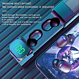 Wireless Earbuds Bluetooth Headphones with Wireless Charging Case IPX4 Waterproof Stereo Earphones in-Ear for SPOR