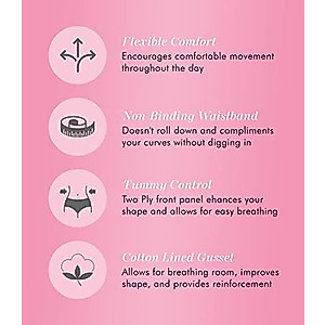 Exquisite Form Control Top Basic Slimming Body Shaper Panties, Medium Control, 2-Pack #51070402A