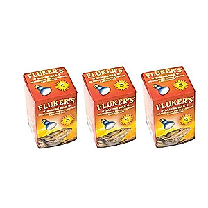 (3 Pack) Fluker's Basking Spotlight Bulbs for Reptiles - 60 Watt