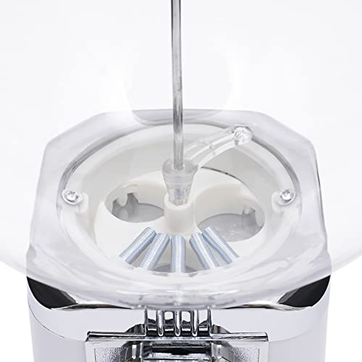 Gdrasuya10 Vending Machine, 18.11" Big Bubble Gumball Machine Lockable Candy Gumball Dispenser Machine Large Capacity Toy Vending Machine for 1.26inch Ball or Candy, White