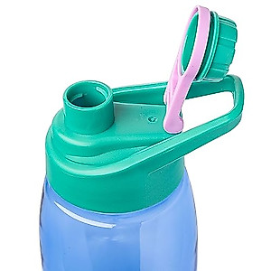 Silver Buffalo Disney Lilo and Stitch Ohana Cute Stitch Water Bottle with Screw-On Lid, 28 Ounces