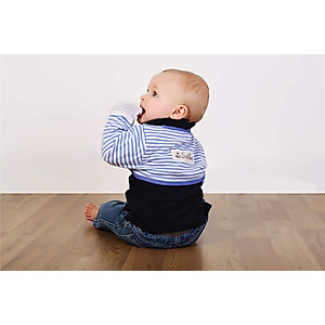 ScratchSleeves | Little Girls' Stay-On Scratch Mitts | Stripes | Pink and Cream | 2-3y