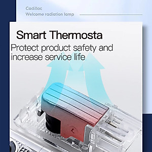 LED Car Door Logo Lights Projector 3D Ghost Shadow Lights for Cadillac SRX XTS ATS XT4 XT5 XT6 Dual Plug Puddle Lights for Caddy Welcome Courtesy Lights Auto Accesories 4 Pack