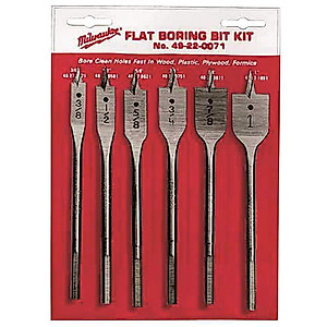 Milwaukee 49-22-0071 Spade Wood Boring Bit Set