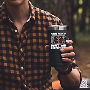 What Part of Don't You Understand Hockey Gifts Vacuum Insulated Tumblers Hockey Player Gifts Funny Sarcastic Coach Travel Mug (20 oz)