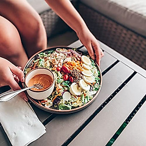 Mora Ceramic Flat Dinner Plates Set of 6, 10.5 in High Edge Dish Set - Microwave, Oven, and Dishwasher Safe, Scratch Resistant, Modern Dinnerware- Kitchen Porcelain Serving Dishes - Assorted Neutrals