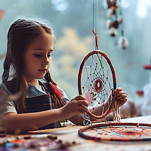 Outuxed 8pcs 10inch Metal Crafts Hoops Wreath Macrame Creations Ring for DIY Crafts Dream Catchers, Floral Macrame Hoop for Wedding Decor, Wall Hanging Craft, Gold