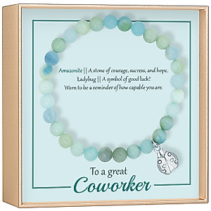 OLGAS GEMS Farewell Gifts for Coworkers Women - Goodbye and Going Away Gift for Coworkers Leaving to New Job or Retirement. Includes a Beautiful Sentimental Card