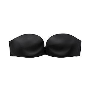 Victoria's Secret Very Sexy Bombshell Strapless Push Up Bra, Adds 2 Cups, Bras for Women, Black, 34B