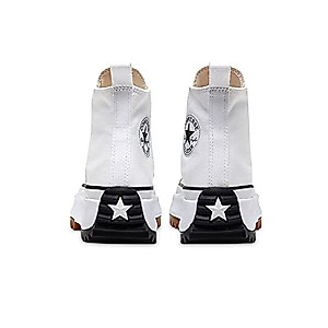 Converse Run Star Hike Hightop Sneakers, White/Black/Gum, 8 US Women/6.5 US Men