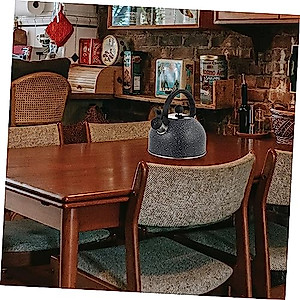 CONGARTENO Pot Small Kettle for Camping Espresso Maker Coffee Instant Stove Whistling Tea Calentador De Leche Steel Coffee Mug Automatic Espresso Machine Large Heated Coffee Mug Black Plastic