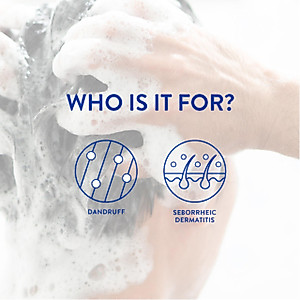 ZINCON Medicated Dandruff Shampoo, for Dry, Itchy Scalp Care & Anti-Dandruff with Immediate Soothing Relief - 8 Fl Oz