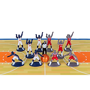 Kaskey Kids Basketball Guys - Red/Blue Inspires Kids Imaginations with Endless Hours of Creative, Open-Ended Play – Includes 2 Teams & Accessories – 21 Pieces in Every Set!
