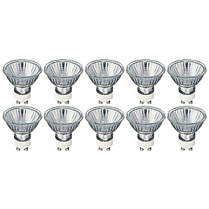 KOR MR16/GU10 - Flood - GU10 Halogen Light Bulb (Twist & Lock) Base - 120V - MR16 Light Bulb MR16 (35 Watt, 10 Pack 35 Watt)