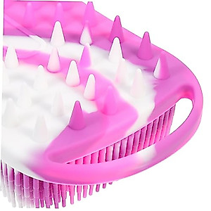 Hemoton 5pcs Bath Massage Brush Silicone Body Brush Body Shampoo Brush Shower Lather Brush Silicone Scalp Massager Head Scalp Brushes Skin Exfoliation Brush Shower Scrubber Shower Scrubber