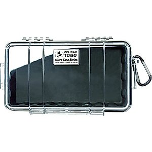 Pelican 1060 Micro Case - for iPhone, GoPro, Camera, and More (Black/Clear)