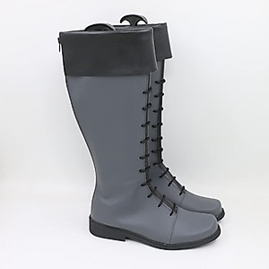 Yuanplate Rimuru Tempest Cosplay Shoes Boots Party Halloween Leather Boots Costume Props (Male US 12/EU46)