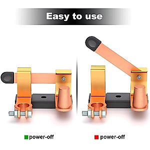 Battery Disconnect Switch Top Post,Top Post Knife Blade Master Switch, 12V / 24V Battery Shut Off Switch, Heavy Duty Knife Blade Battery Cut Off Switch, for Auto Car RV Boat Truck(Negative,Vertical)