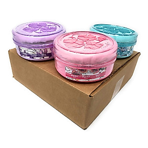 Belcam Bath Therapy Spring Fresh Dusting Powder with Puff Bundle (5 Ounce Each) - Lavender, Tranquil Breeze, and Rose