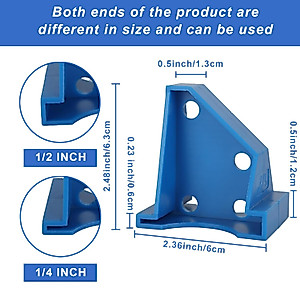 RHBLME 40PCS 1/2 inch & 1/4 inch Flooring Spacers Blue, Waterproof Clearance Hardwood Flooring Laminate Flooring Accessories for Laminate, Vinyl Plank, Tiles, Hardwood, Floating Flooring, etc