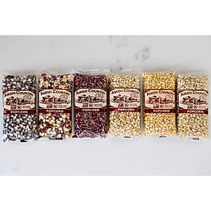 Amish Country Popcorn | 30-4 oz Bags | Popcorn Kernel Variety Set | Old Fashioned, Non-GMO and Gluten Free