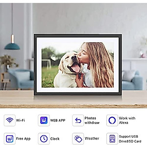 5G WiFi Digital Picture Frame 10.1 Inch Digital Photo Frame with 1280x800 IPS Touch Screen, Auto-Rotate and Slide Show, Easy Setup to Share Moments Via Phone APP-Gift for Family and Friends