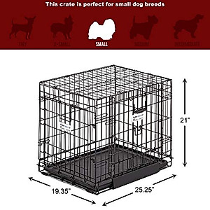 MidWest Homes for Pets Ovation Double Door Dog Crate, 24-Inch