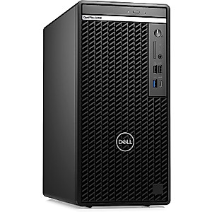 Dell 5000 Optiplex Tower Computer - Intel i9-12900K, 64GB RAM, 4TB NVMe SSD, DisplayPort, HDMI, DVDRW, Wi-Fi, BT, USB-C 10GBps, Windows 11 Pro