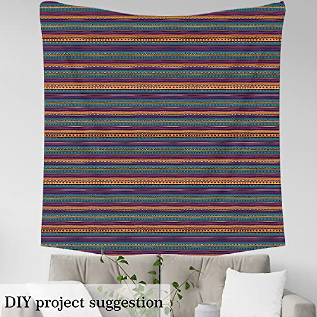 Aztec Fabric by The Yard, Boho Indian Upholstery Fabric, Tribal Traditional Ethnic Decorative Fabric, Cartoon Waterproof Outdoor Fabric, DIY Art Upholstery and Home Accents, Red Green, 2 Yards