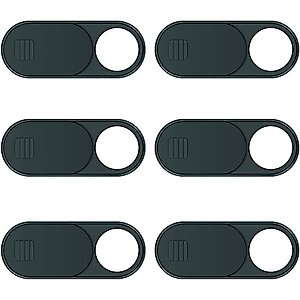 LUC Webcam Cover Slide, 6 Pack Ultra-Thin Laptop Web Camera Cover, Compatible with MacBook, Laptop, PC, Computer, iMac, iPad, Protect Privacy and Security