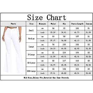 YouSexy Women's Flare Bell Bottom Jeans Destroyed Flare Denim Pants 70s Outfits for Women
