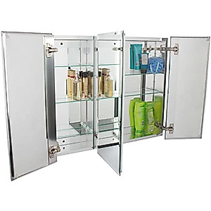 Jacuzzi PD47000 PD47000 26" H x 30" W x 5-1/4" D Triple Door Medicine Cabinet