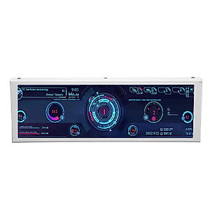 7.9 Inch CPU Hardware Temperature Monitor External Expansion Display, IPS CPU GPU SSD Data Temperature Monitor Panel for PC ARGB Computer Case Secondary Screen