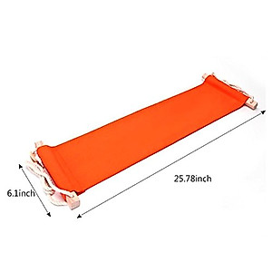 AccMart Adjustable Mini Foot Rest Stand Office Desk Feet Hammock Orange