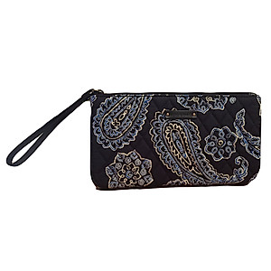 Limited Edition Vera Bradley Vera's Birthday Celebration Slim Zip Wristlet in Blue Bandana