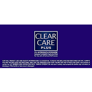 Clear Care Plus Cleaning Solution with Lens Case, Twin Pack, Multi, 12 Oz, Pack of 2