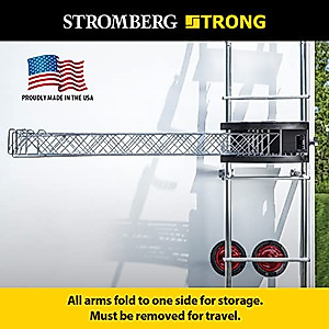 Stromberg Carlson Extend-A-Line 35" Long Versatile Swing Arm Drying Rack and Clothes Hanger with Swinging Towel Bar and Folding Clothes Hanger for RVs, Motorhomes, Campers & Home