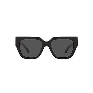 Versace Woman Sunglasses Black Frame, Dark Grey Lenses, 53MM