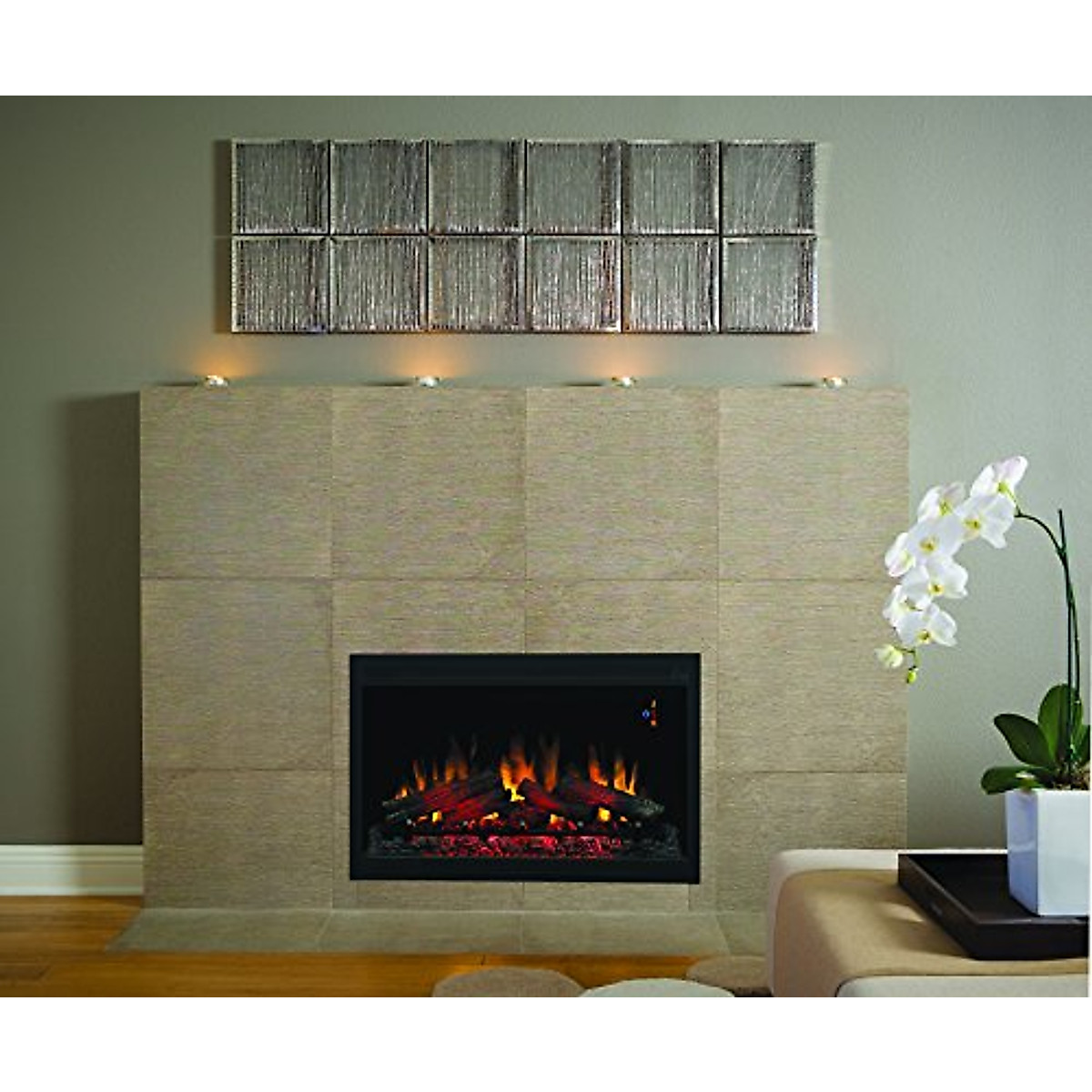 ClassicFlame 36" Traditional Built-in Electric Fireplace Insert, 120 volt