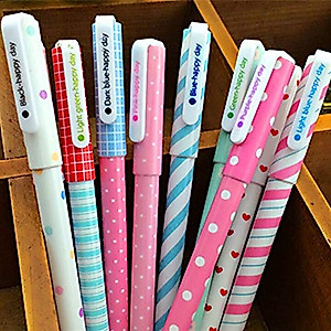 Colorful Pens Gel Ink Pen Set 0.5 mm Multi Colored Roller Ball Fine Point Ballpoint Pen, Cute Pens for School Writing journaling Sketching Doodling,Kids Girls Students Stationery Gift Set